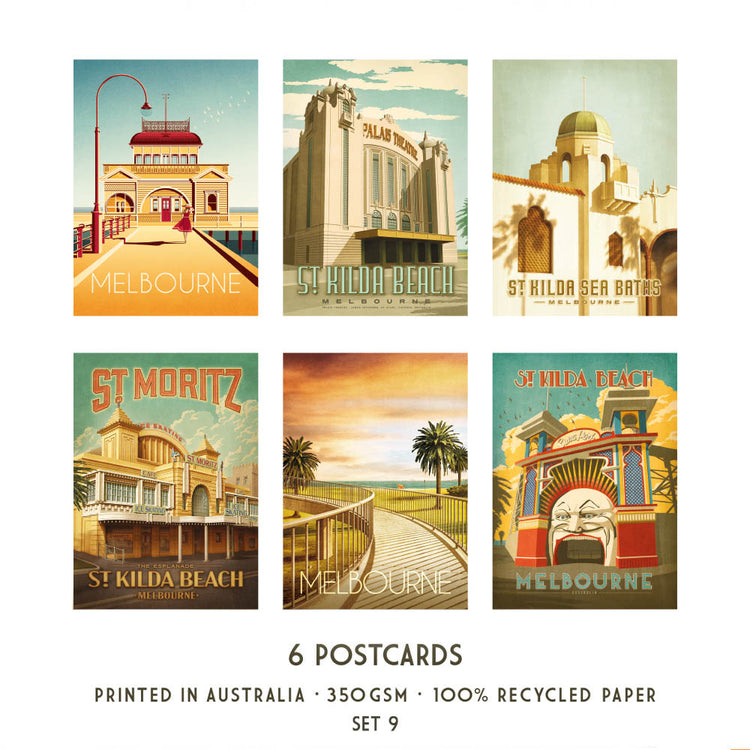 Melbourne Vintage Inspired Postcards – Harper & Charlie