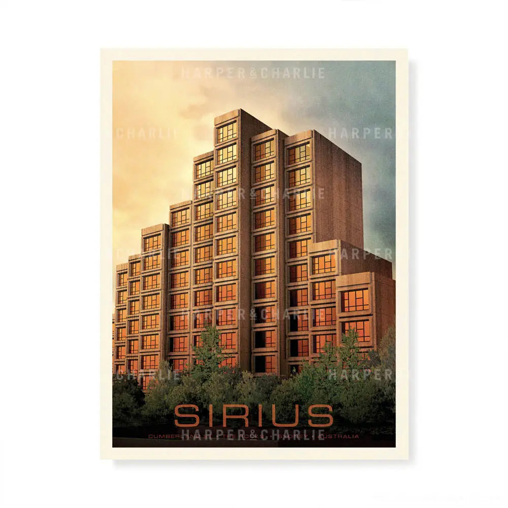 Buy Sirius Building Sydney print online I Fast delivery – Harper & Charlie